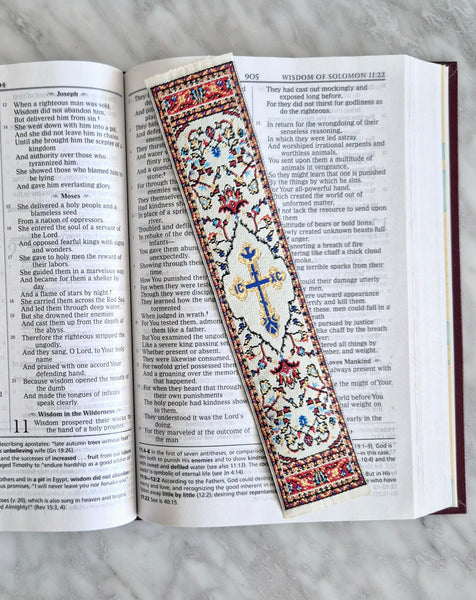 Orthodox Cross tapestry bookmark – madamsousouevents